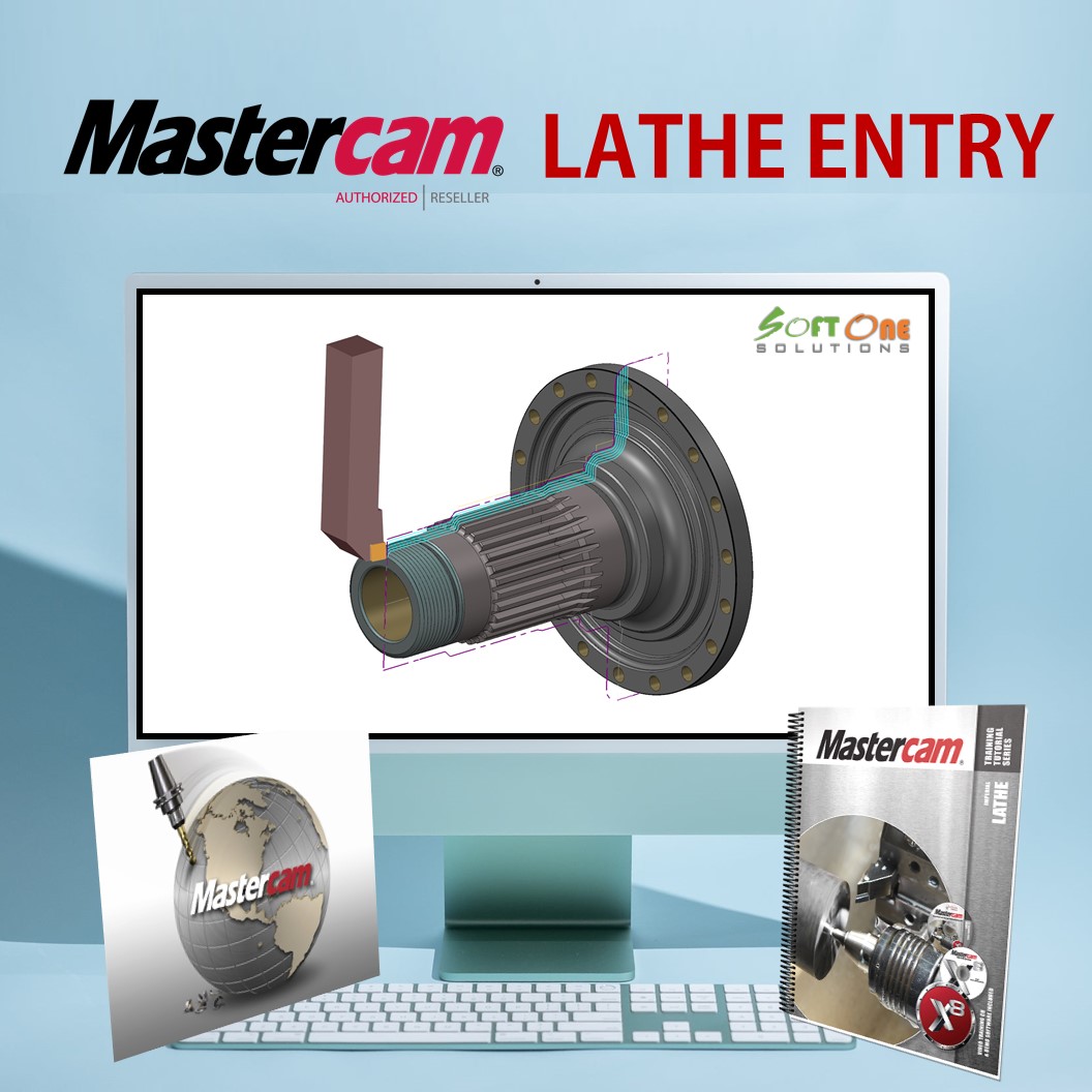 Phần mềm bản quyền MasterCAM Lathe Entry lập trình gia công tiện 2 trục ...